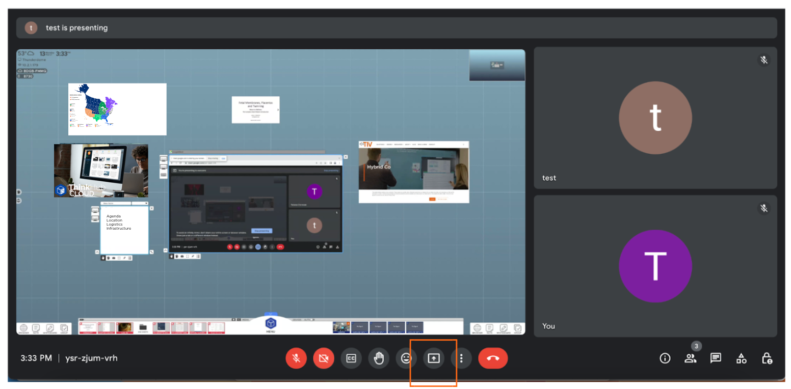 How do I Join a Google Meet Meeting in ThinkHub?